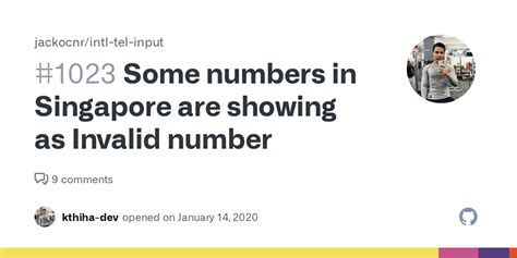 Some Numbers In Singapore Are Showing As Invalid Number Issue 1023