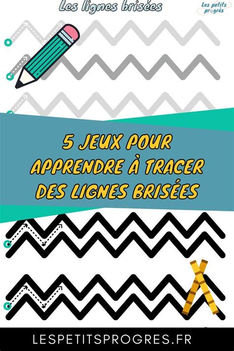 5 jeux pour tracer des lignes brisées en Maternelle MS GS CP PDF