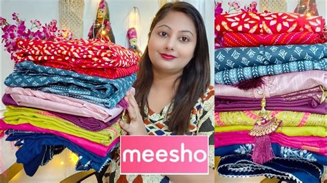 Meesho Kurti Kurta Set Haul Starting Rs 446 Meesho Party Wear Kurti