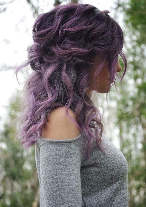 Obsessed Purple Curly Hairstyles Trends To Show Off In Dyed