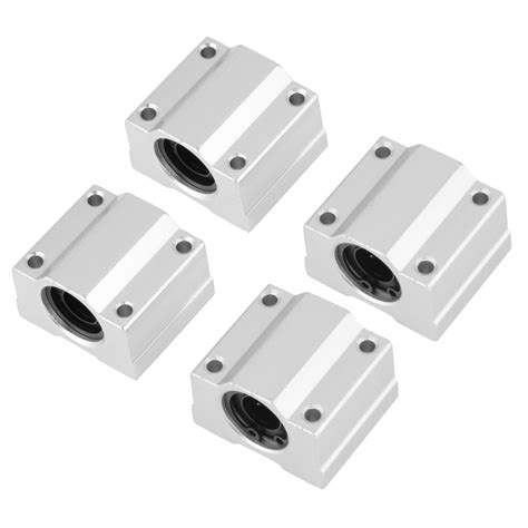 Linear Bearing Slide Block 4 Pieces Set SCS12UU Aluminum Linear Motion