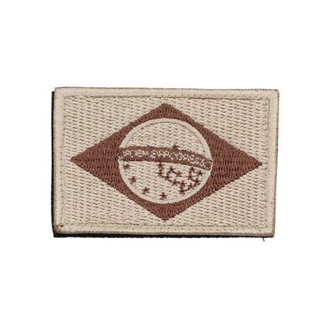 Patch Bordado Bandeira Do Brasil Desert