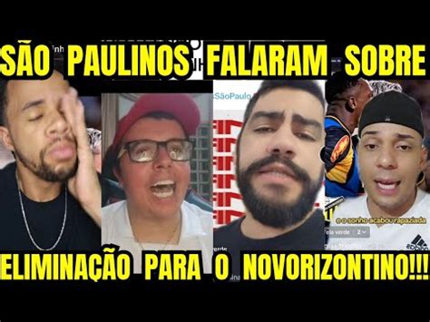REPERCUSSÃO DA ELIMINAÇÃO DO SPFC NA COPINHA PARA O NOVORIZONTINO