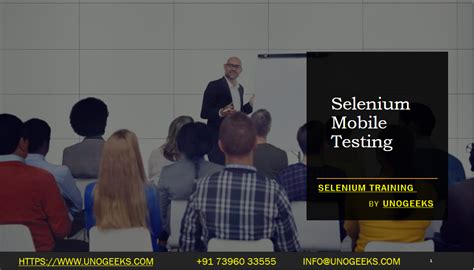 Selenium Mobile Testing
