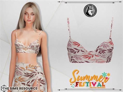 The Sims Resource Josie Summer Festival Set Bikini