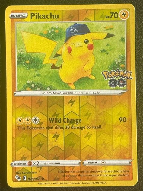 Pikachu 028 078 Rare Reverse Holo Pokémon GO Kaufen auf Ricardo