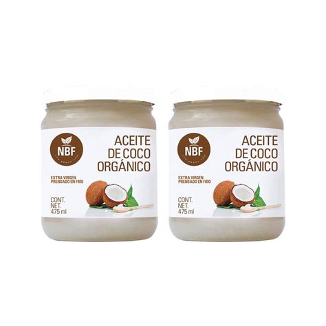 Duo Pack Aceite ce Coco NBF Extravirgen Orgánico 475 ml Walmart en línea