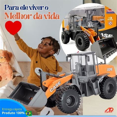 Trator Pá Carregadeira Pneus de Borracha para quem tem bom gosto