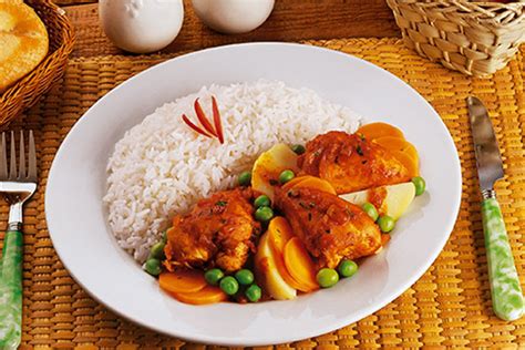 Estofado de pollo Menú del día