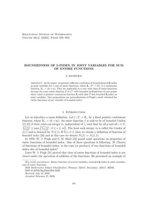 pdf boundedness of l index in joint variables for sum of entire functions