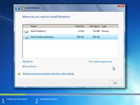 Resolving Windows Cannot Be Installed To This Disk Problem