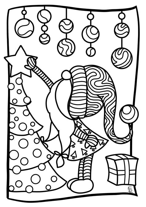 Coloriages de l avant Noël 01 Crapouilleries
