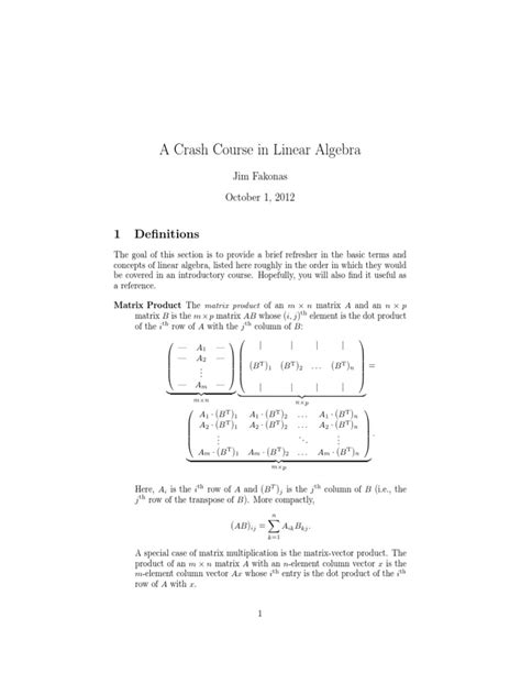 linear algebra notes pdf eigenvalues and eigenvectors matrix mathematics
