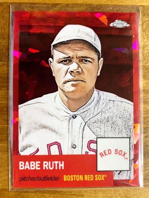 目立った傷や汚れなしBabe Ruth Topps Chrome Platinum Anniversary Baseball 2022