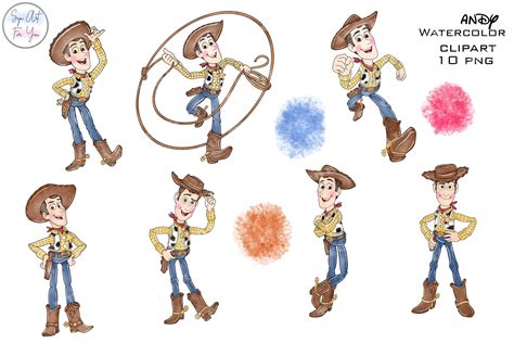 Toy Story Clipart Toy Story Watercolor Watercolor Toy Story Etsy Canada
