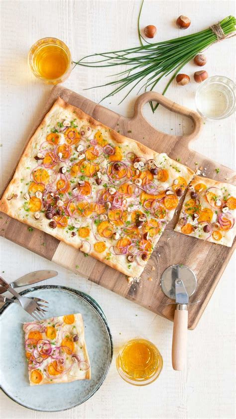 Knuspriger Flammkuchen mit Süßkartoffeln Tante Fanny Recipe Cafe