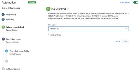 automatically link issues to other issues with automation for jira automation for jira
