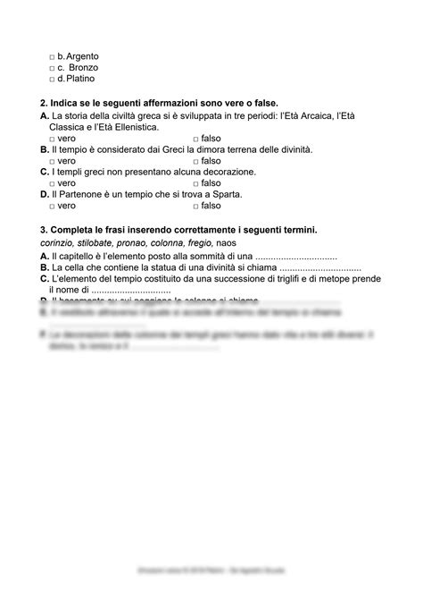 SOLUTION Verifica Della Storia Dell Arte Studypool