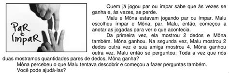 Enunciado Da Atividade Par Ou Mpar Mpar Ou Par Par Ou Mpar