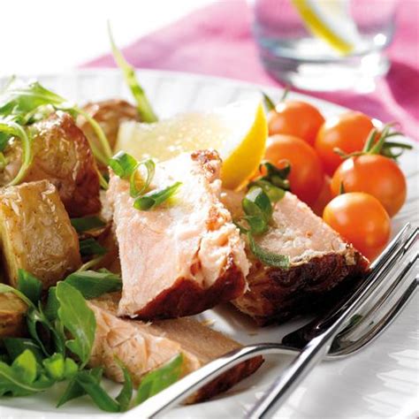 Bakad Potatis Med Lax Hemmets Journal