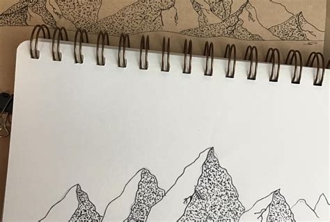 How To Draw Mountains With Pencil Step By Step Mountain Off