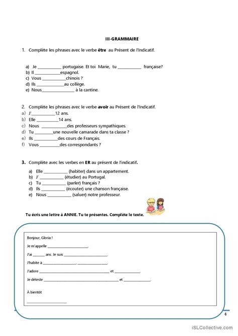 Test Compr Hension G N Rale De L Fran Ais Fle Fiches Pedagogiques Pdf