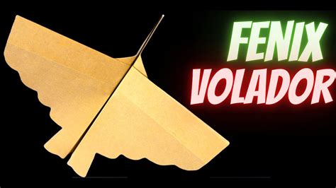 Como hacer un avión fénix de papel Avión ave fénix origami YouTube