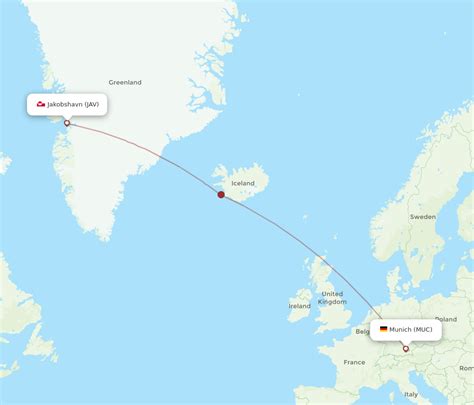 Flights From Munich To Ilulissat MUC To JAV Flight Routes