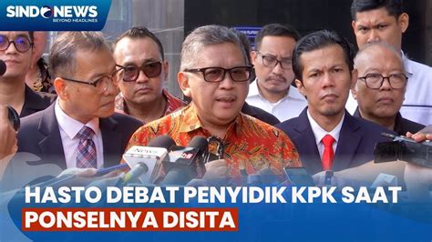 Diperiksa Selama 4 Jam Ponsel Sekjen PDIP Hasto Kristiyanto Disita KPK