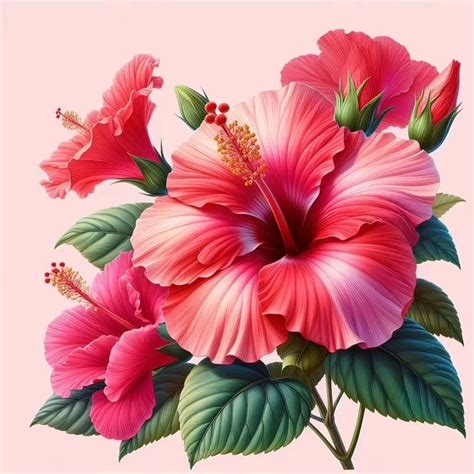 Hibiscus Rosa Sinensis Flor De Cayena Hibisco Rosada In 2024 Flower