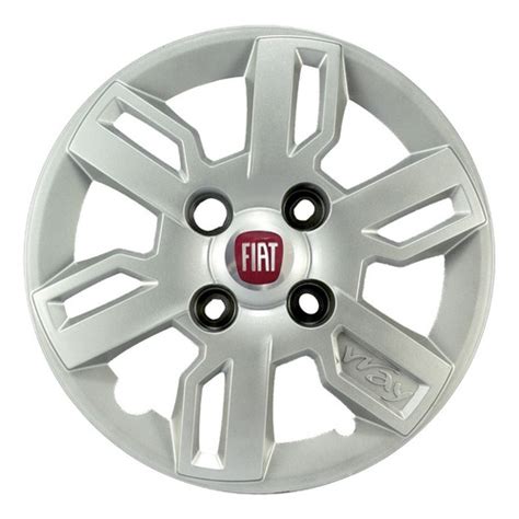 Calota Jogo Fiat Uno Way Aro 13 227vm Emblema Original R 55 39 Em