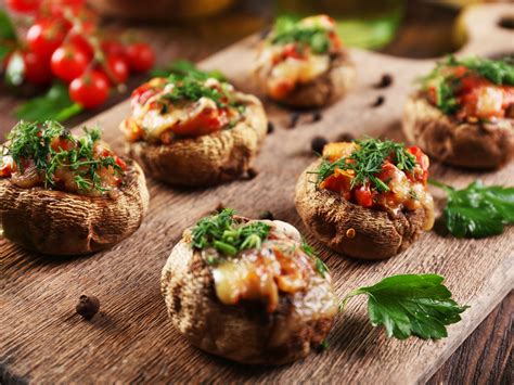 Recette Champignons Tomates Et Roquefort Au Four Potager City