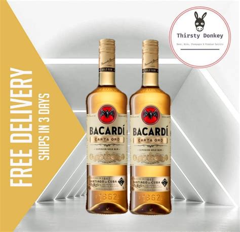 Bacardi Carta Oro Superior Gold Rum 700ml Bundle Of 2 Lazada Singapore