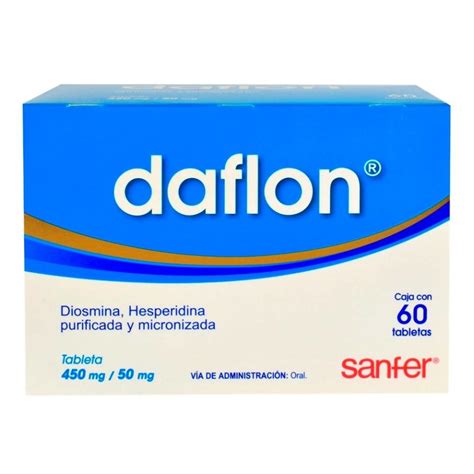 Diosmina Hesperidina Purificada Y Micronizada Daflon 450 Mg 50 Mg 60