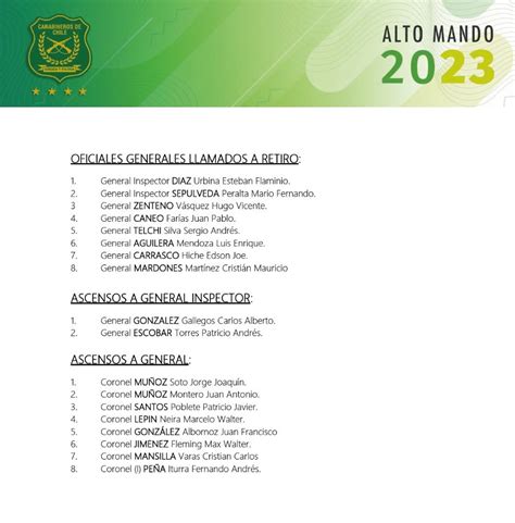Presidente Boric aprueba conformación del nuevo Alto Mando de