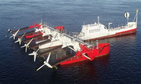 Turbines Flottantes Les Courants De Mar E Les Plus Forts Du Monde
