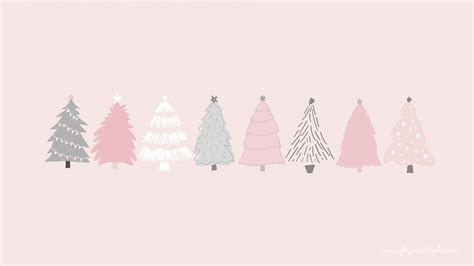 Minimalist Christmas Pink Wallpapers Wallpaper Cave