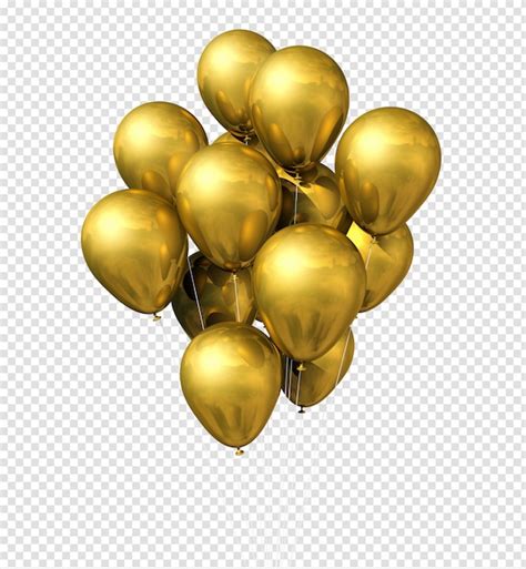 Gold Balloons Png