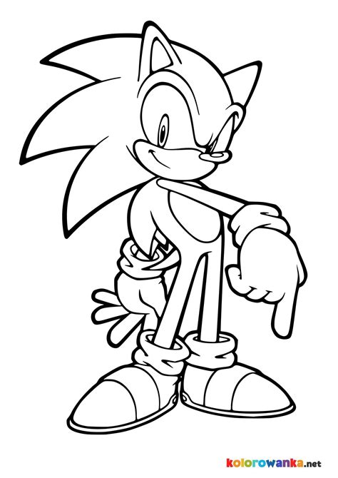 Kolorowanki Sonic Kolorowanki Dla Dzieci Do Druku