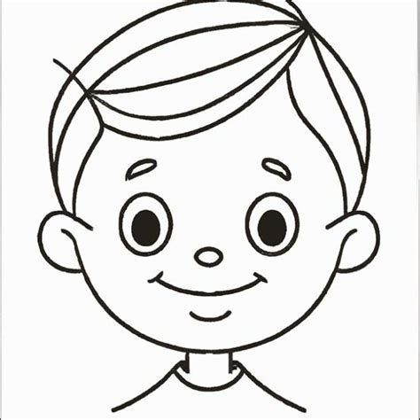 Desenhos De Rosto De Menino Feliz Para Colorir E Imprimir Images And