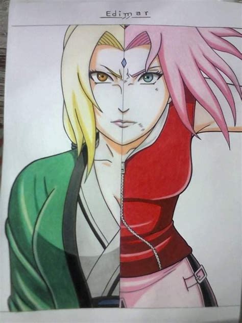 Tsunade E Sakura Fanart Feita Por Lordedimar Instagram Naruto