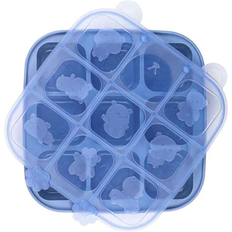 Bac À Glaçons En Silicone Glacière Avec 9 Grilles Design Ours