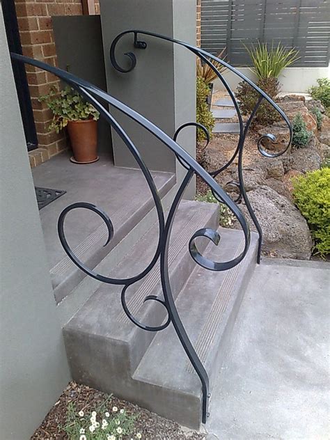 Wrought Iron Handrails For Outdoor Steps Homyhomee