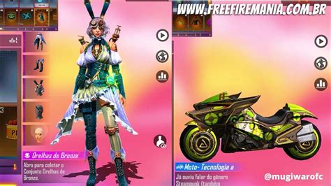 Passe de Elite março 2022 Free Fire Tecnologia a Vapo vídeo skins e