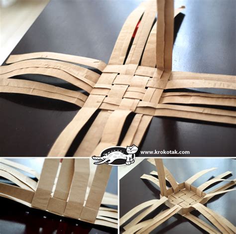 Krokotak Recycled Paper Bag Basket