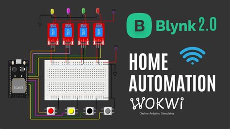 ESP32 Home Automation Using Blynk 2 0 With Online Simulator Wokwi