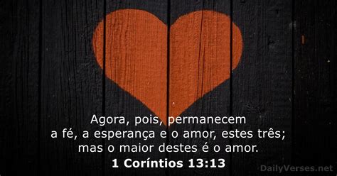 1 Coríntios 13 13 Versículo da Bíblia DailyVerses net
