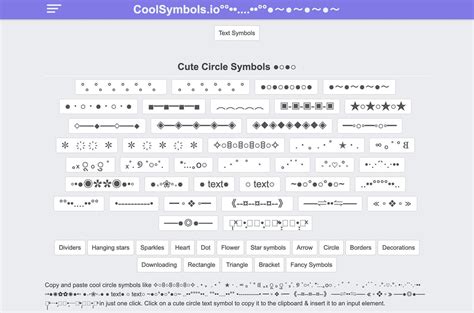 Cool Circle Symbols Cool Circle Symbols Coolsymbols Io Cool