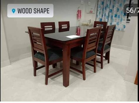 6 Seater Marble Top Wooden Dining Table At Rs 60000 Set In Dharwad ID