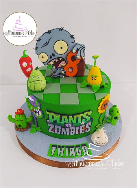 Plantas vs zombies Plantas vs zombies cumpleaños Tortas de zombies